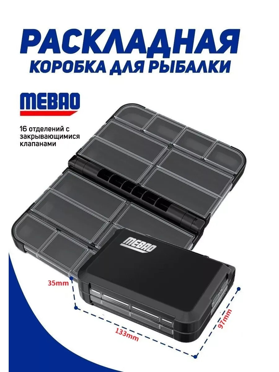 Раскладная коробочка для рыболовных мелочей и расходников