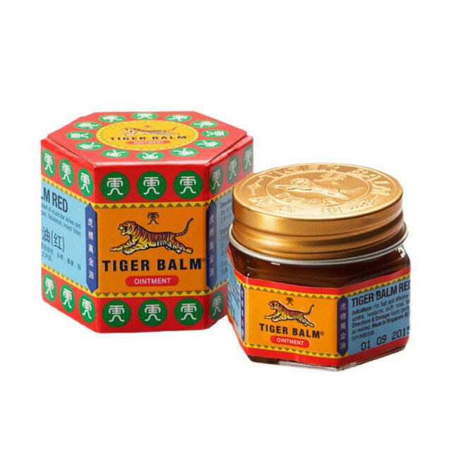 Tiger Balm Натуральный тигровый бальзам для тела Красный тигр / Red Ointment, 10 гр