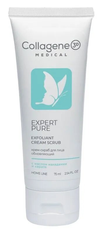 Крем-скраб Medical Collagene 3D Scrab Cream Expert Pure, обновляющий, 75 мл