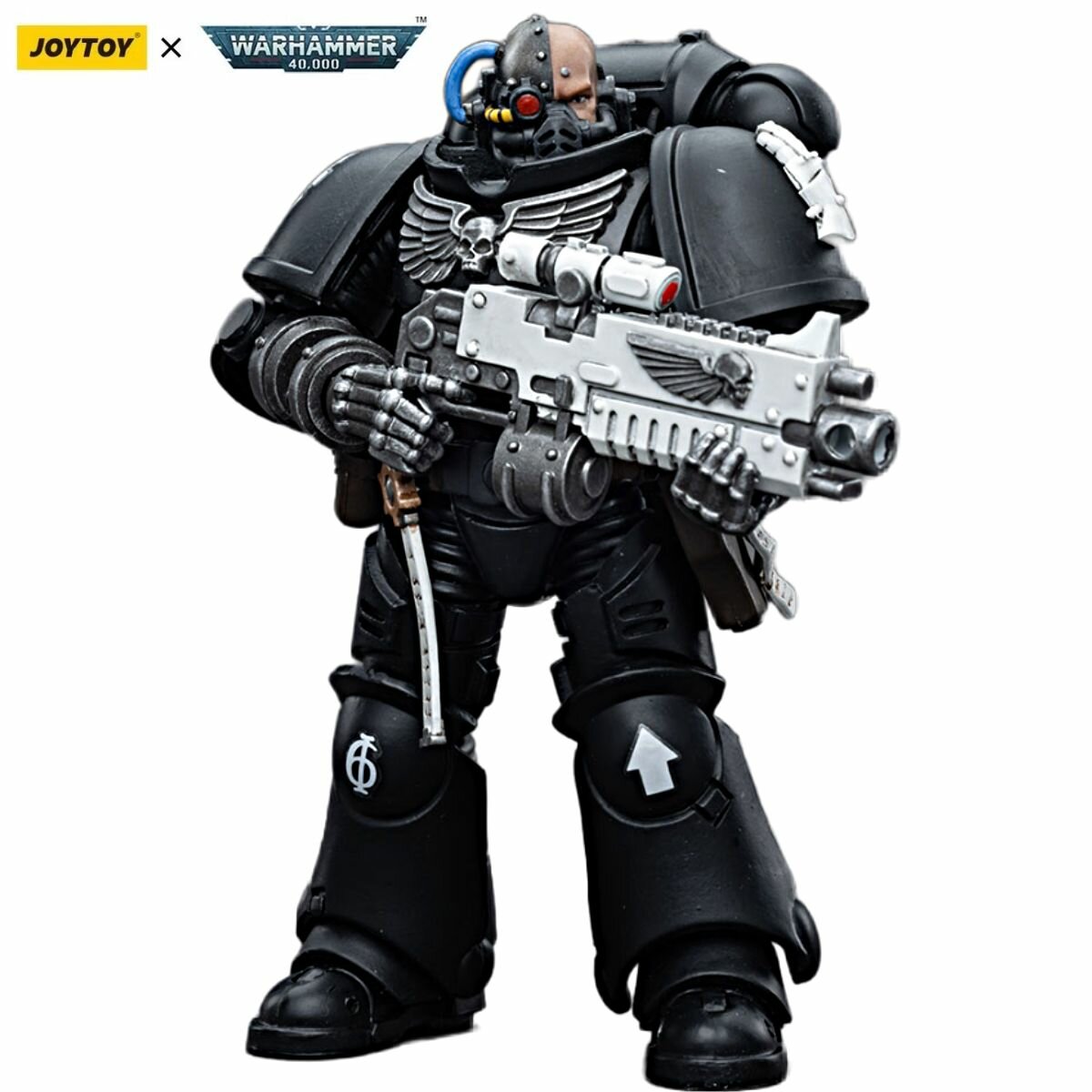 Подвижная фигурка JOYTOY Боевой молот 40K 1:18 Iron Hands Intercessors Brother Gravak День Рождества Подарочная модель