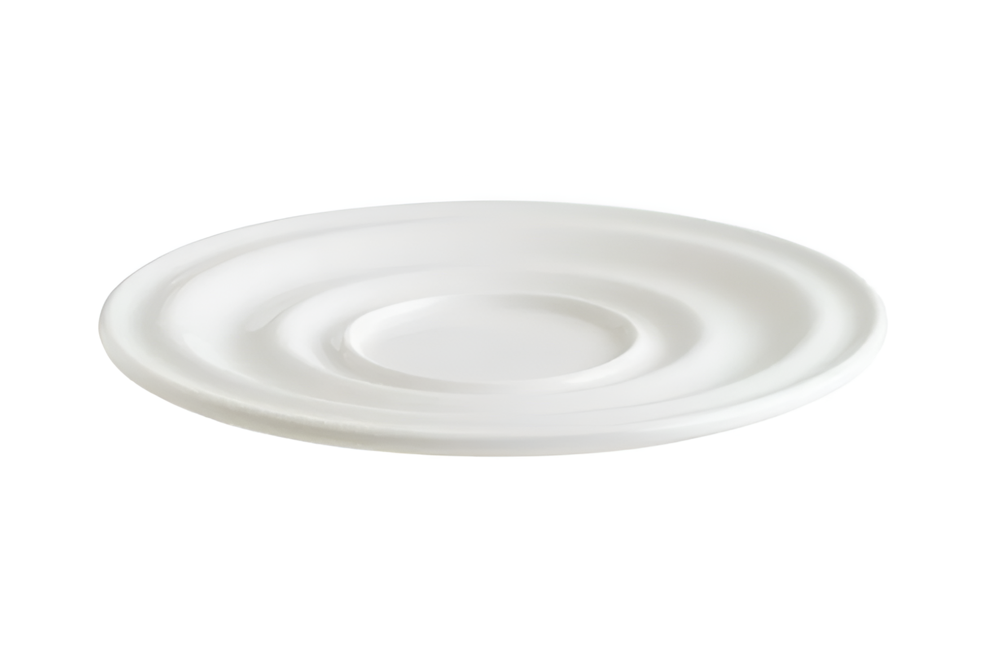 Набор блюдец 6 штук, серия White, диаметр 17 см, фарфор, белый, Bonna