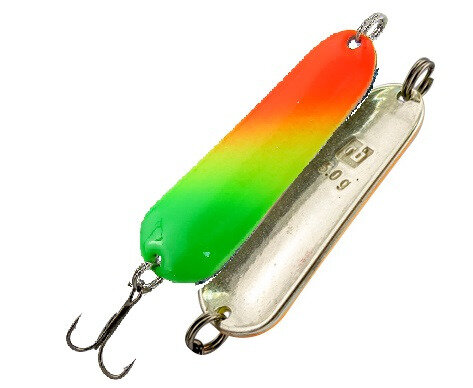 Блесна литьевая из латуни на щуку, покрыта серебром RB Шторлинг 5гр - 115