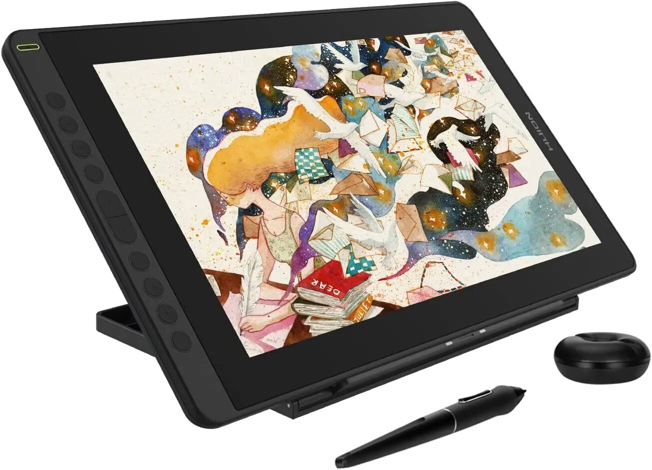 HUION Kamvas 16(2021) графический монитор Black with Stand