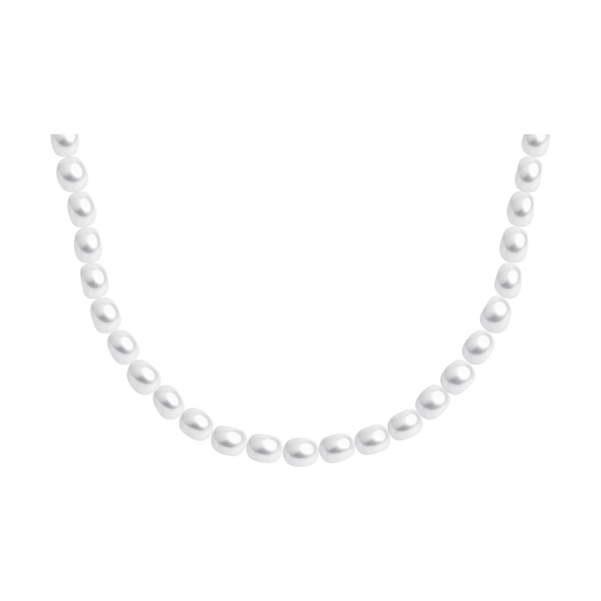 Колье, серебро, 925 проба, родирование, жемчуг