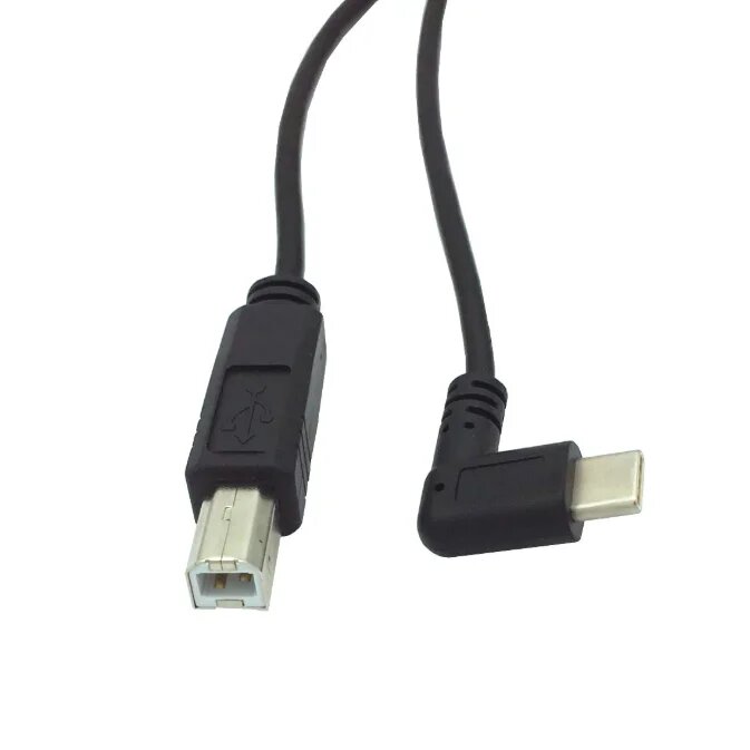 UXG Угловой USB-C USB 3.1 кабель для принтера 50 см