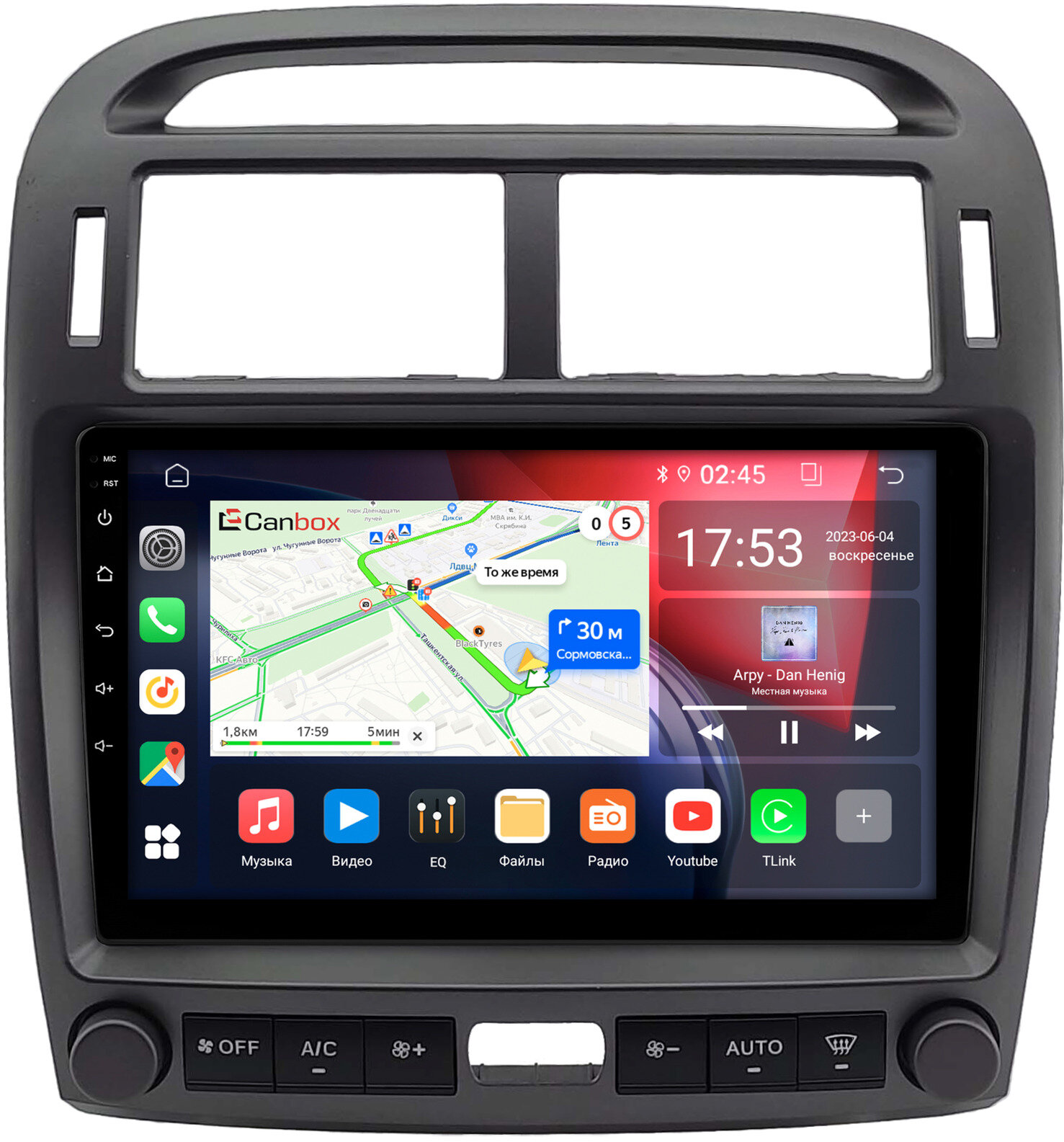 Штатная магнитола Canbox GT9-2114 Lexus LS 430 2000-2006 (авто без монитора) Android 10 (IPS, DSP, CarPlay)