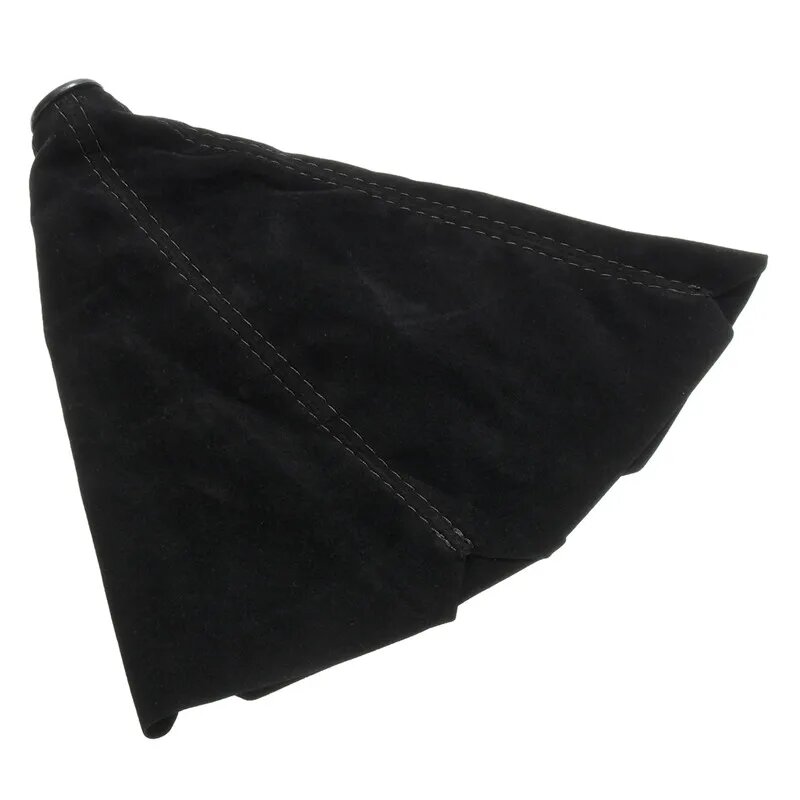 Автомобильные чехлы для воротников переключения передач, красные/черные/желтые/синие замшевые чехлы из искусственной кожи, ручка переключения передач, чехол для багажника, гетры Black