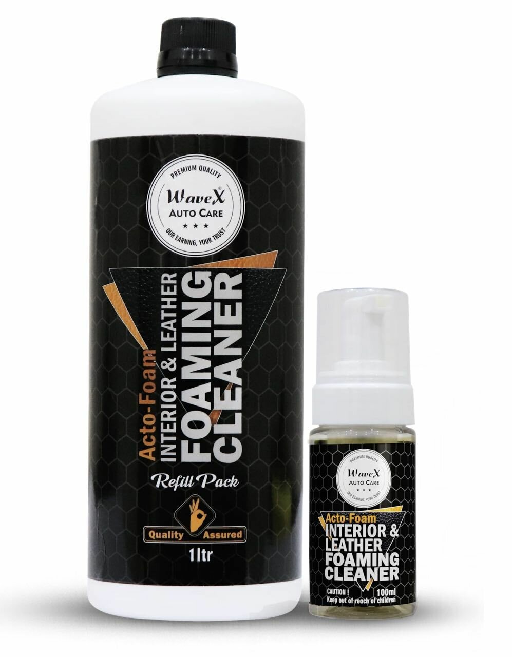 Wavex Чистящее средство для кожи и салона Acto Foam, 100 мл. A-FOAM100
