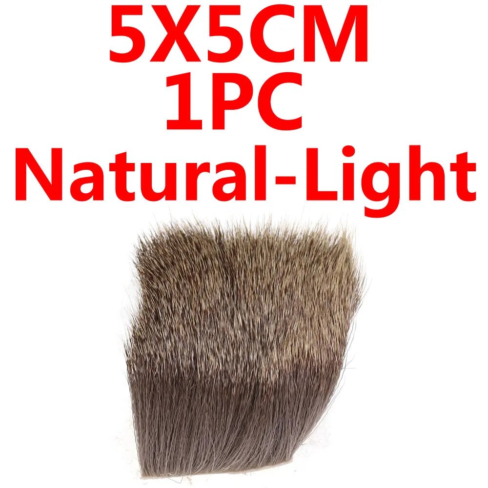 Vampfly 5X5cm сухой мушек Лось волосы оленя патч для Хоппер Caddis крылья и тела спиннинг Bass ошибки мыши мушек материалы