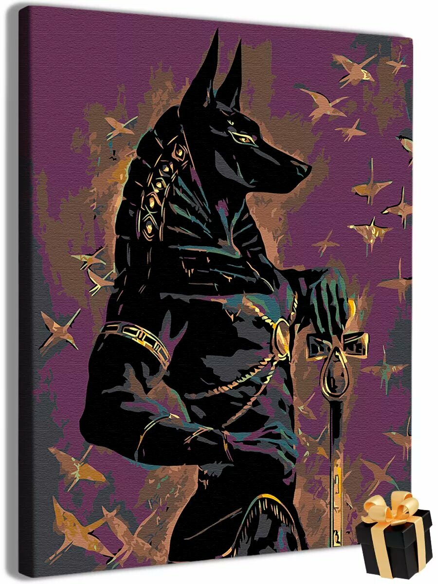 Анубис с золотой поталью