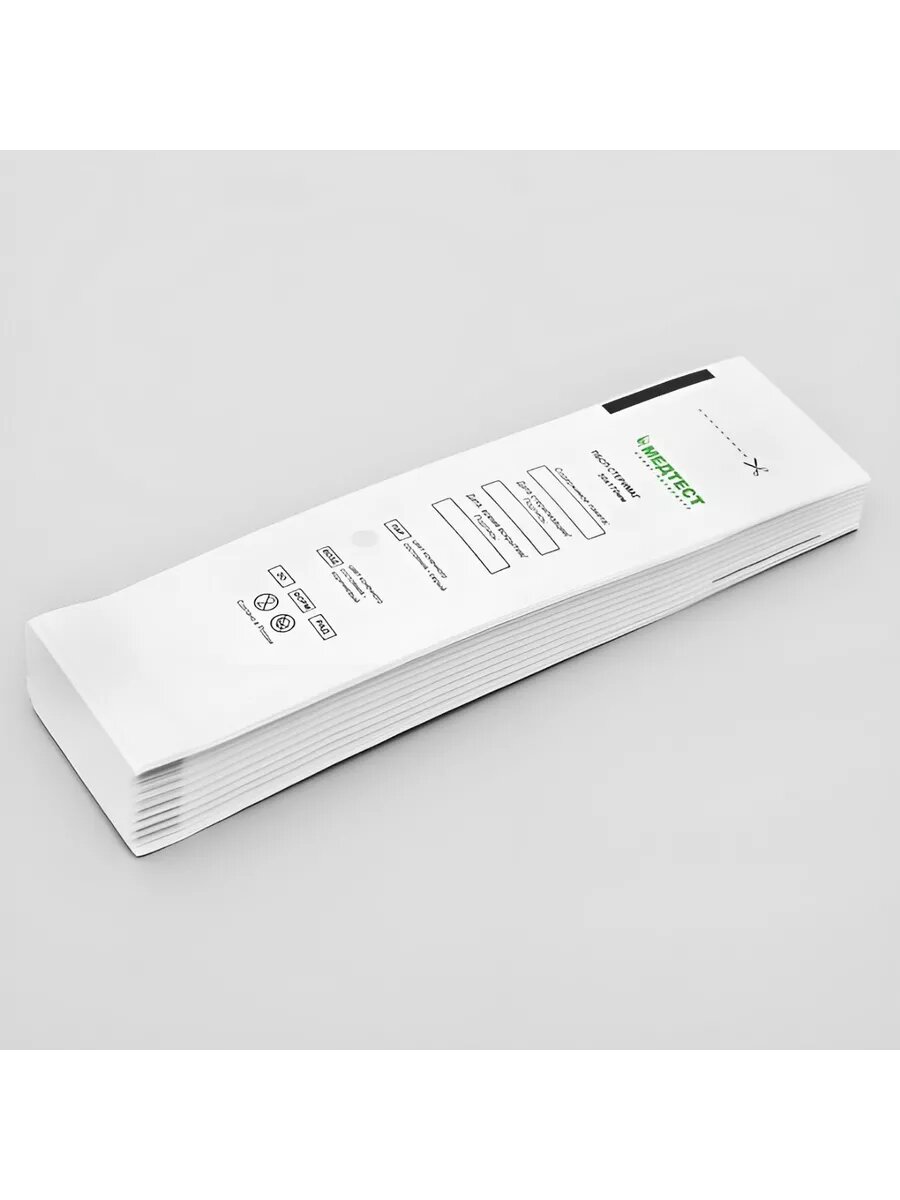 Крафт-пакеты для стерилизации медтест 50x170, белые, 100 штук