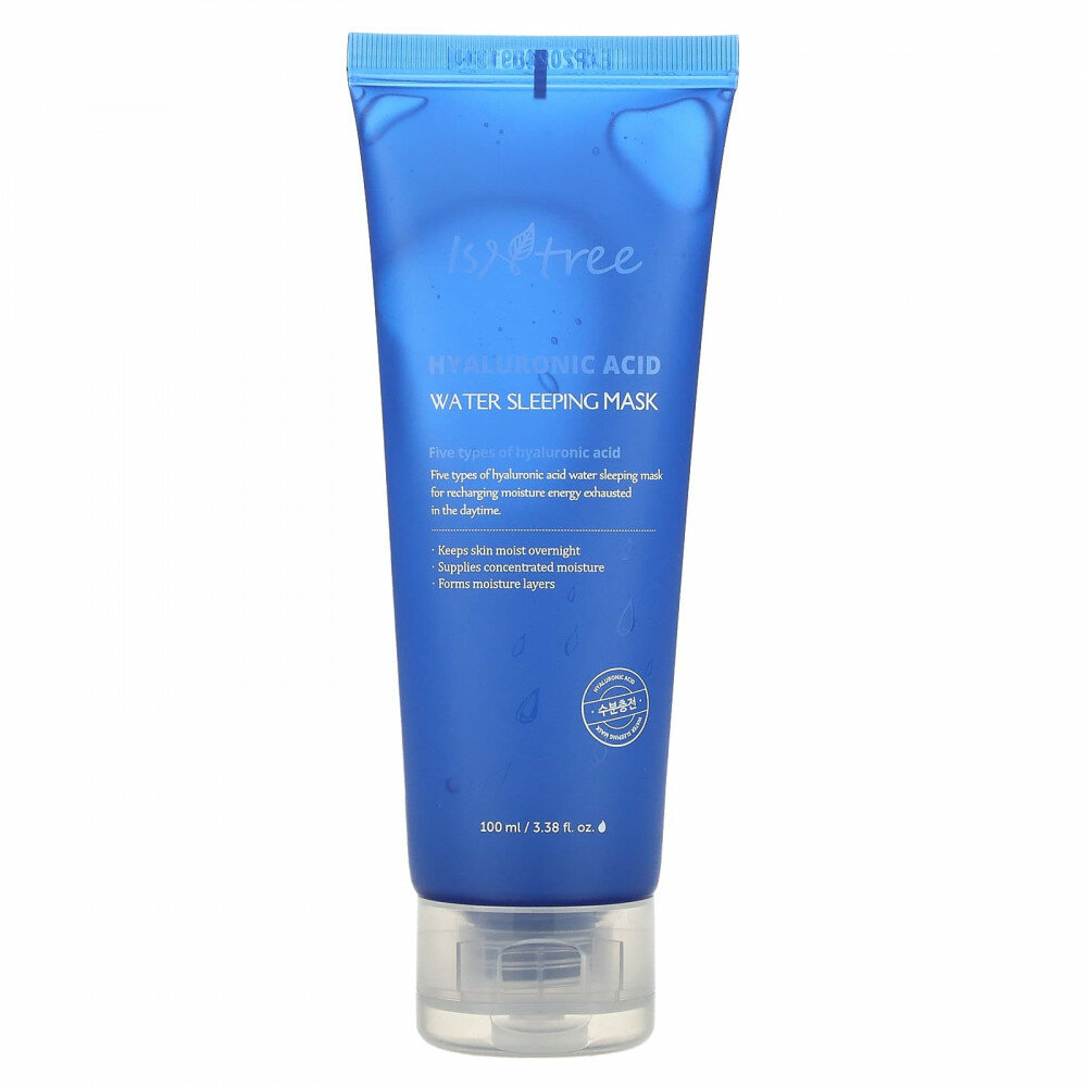 ISNtree, Водная маска для сна с гиалуроновой кислотой, 100 мл (3,38 жидк. унц.)