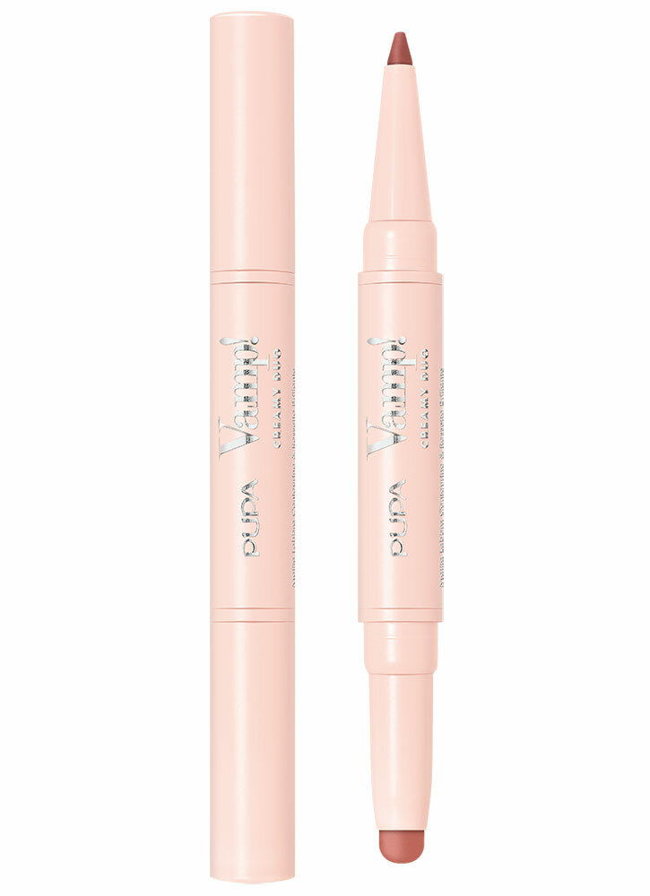 Pupa - Губная помада Vamp! Creamy Duo, 007 Персиковый нюд, 1×0.8+1×0.2 г