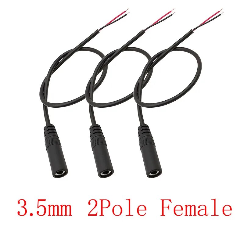 LOCHEUK 2.5мм/3.5мм Аудиоразъемы 3шт 3.5mm 2Pole Female