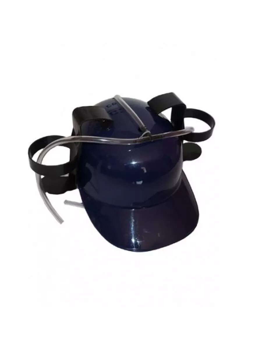 Каска болельщика СмеХторг, для напитков, с держателями, пластик, черная