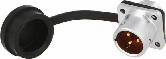 Разъем WEIPU SF1213/P3 Гнездо SF12 "папа" PIN 3 IP67 13А пайка 250В 1,5мм2 1 шт