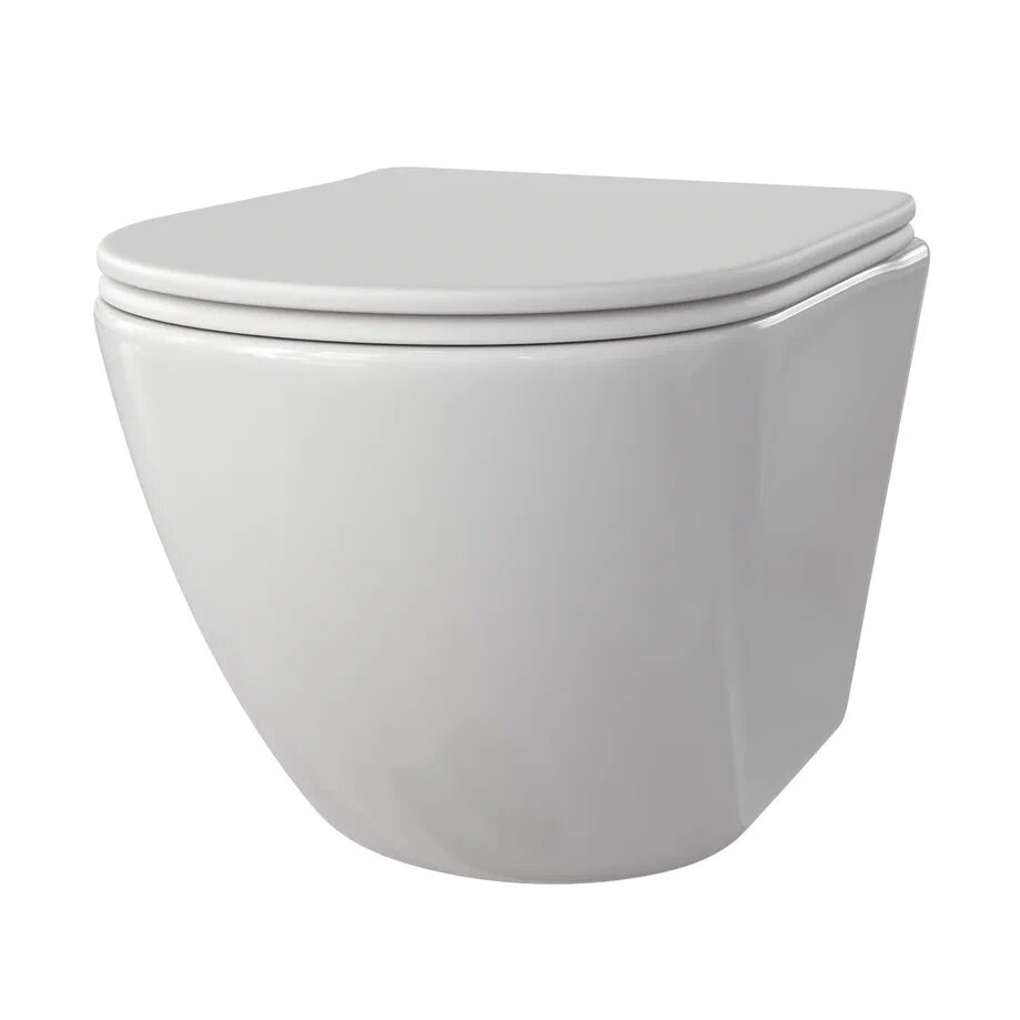 Унитаз подвесной Taliente Amato Vortex AM45005 смыв торнадо, с крышкой микролифт