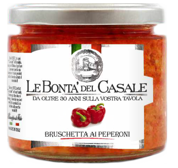 Брускетта LE BONTA' DEL CASALE из перцев /стекло/ 212 миллилитров
