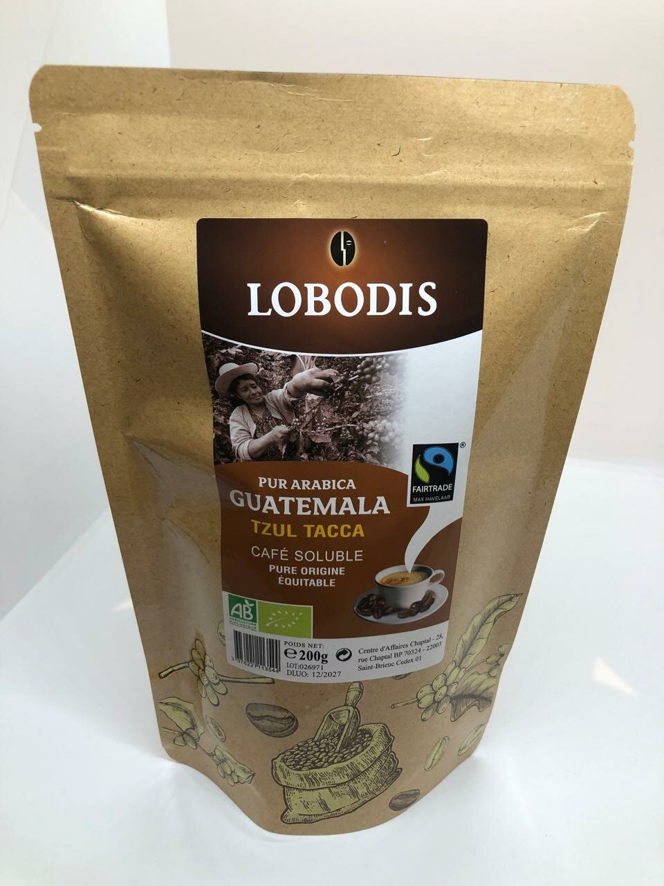 Растворимый кофе LOBODIS "GUATEMALA" 200 гр.