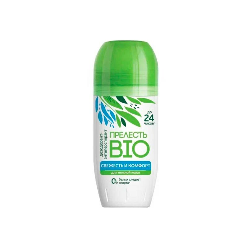 Женский дезодорант прелесть Био свежесть и комфорт роликовый 50 мл