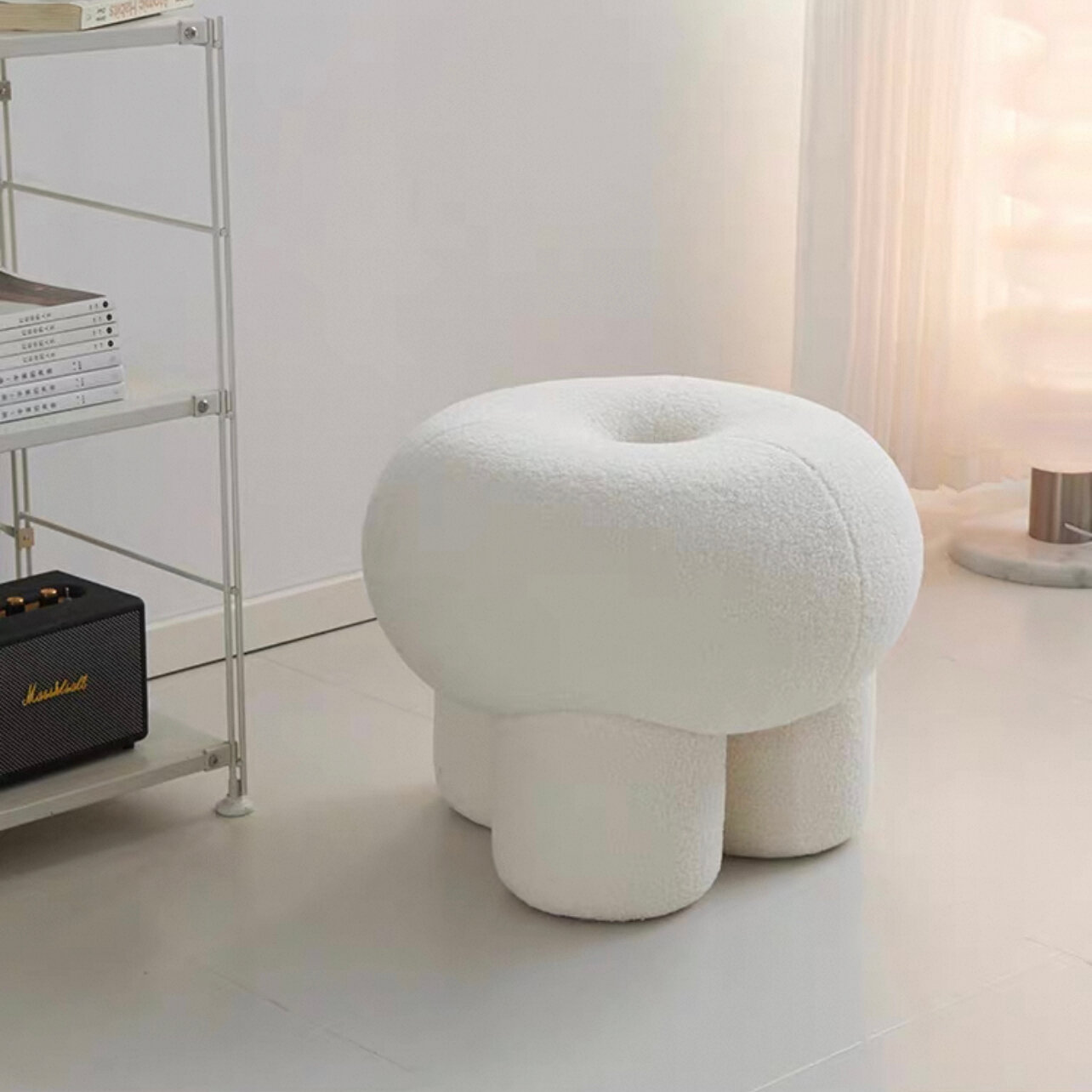 Интерьерный мягкий пуфик Bunuelo (Белый)