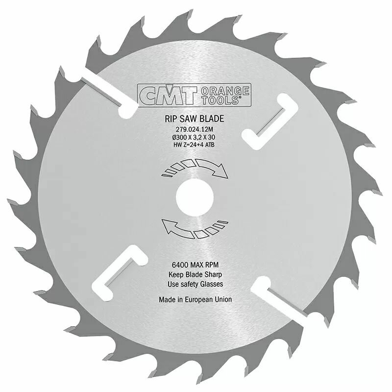 Диск пильный СМТ Италия для многопильных станков 300 x7 0x3,2/2,2 18 10 ATB Z24+4