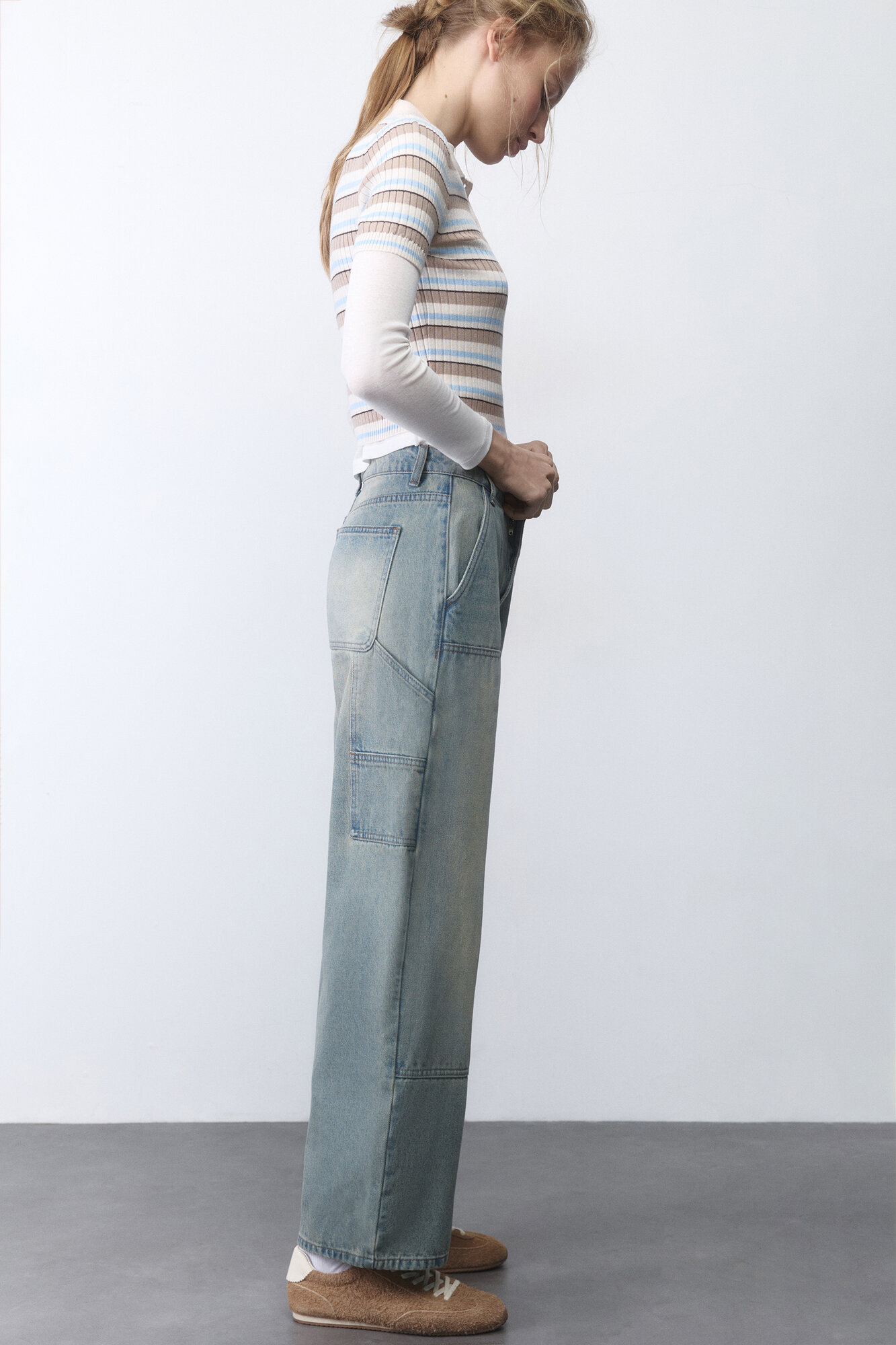 Джинсы карго 