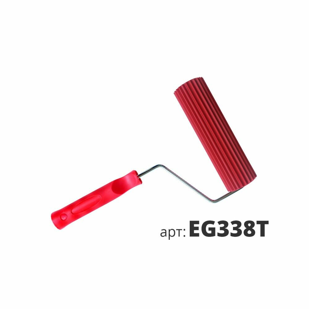Валик декоративный резиновый жесткий STMDecor EG T (180мм) параллели EG338T