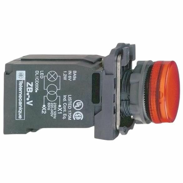 Schnieder Electric Лампа сигнальная 22мм, 220-240 В, красная (арт. XB5AV44)