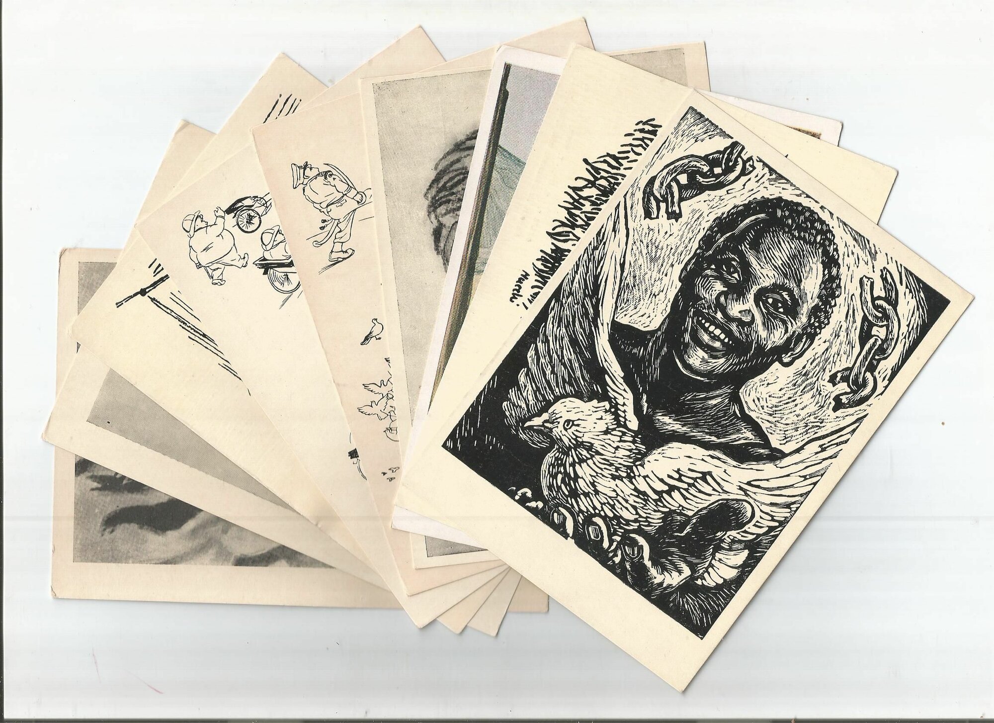 Набор открыток СССР 1956 год. Набор открыток СССР 1956 год. Искусство. Художники разных стран. Чистые, комплект 9 штук. Изогиз. Карточка коллекционная