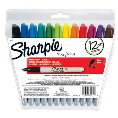 Набор маркеров Sharpie Fine 12 цветов, mix