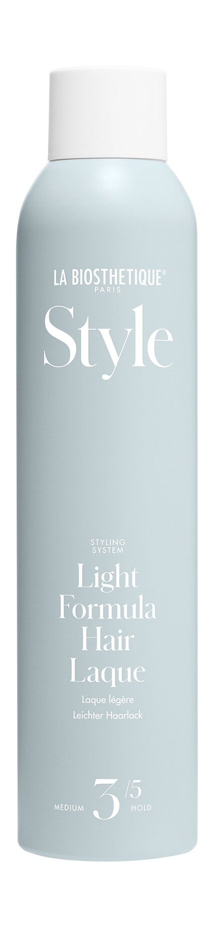 LA BIOSTHETIQUE Light Formula Hair Laque Лак для волос аэрозольный для невесомой фиксации, 300 мл