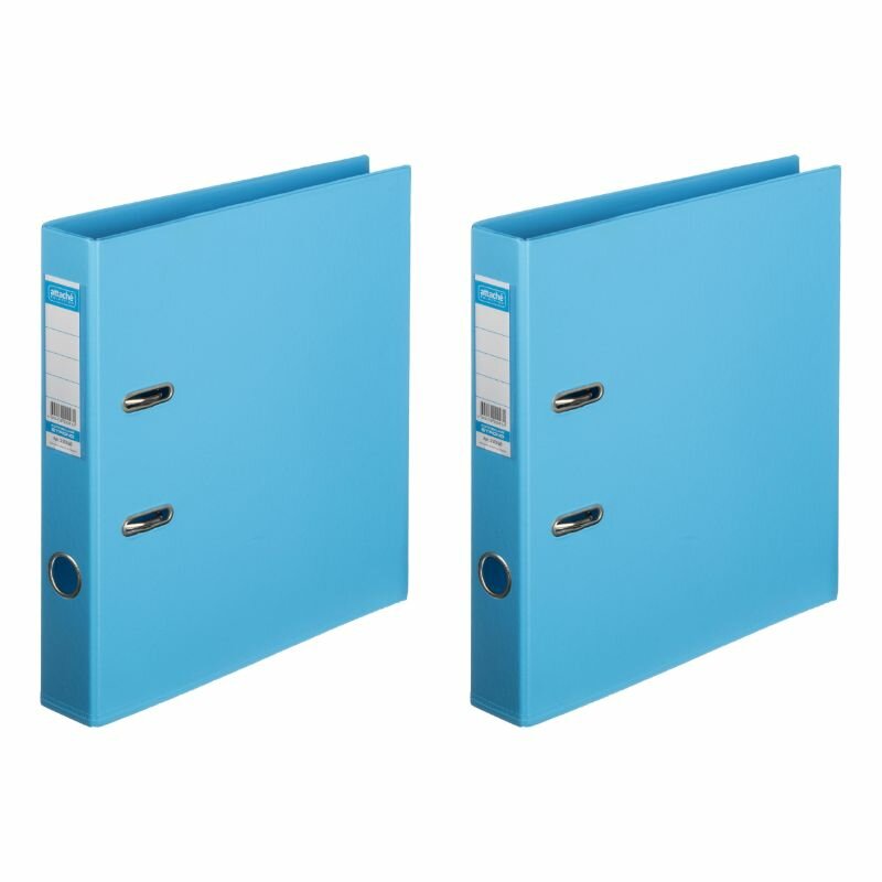 Attache Selection Папка-регистратор, Strong Line, 50 мм, небесно-голубая, 2 шт.