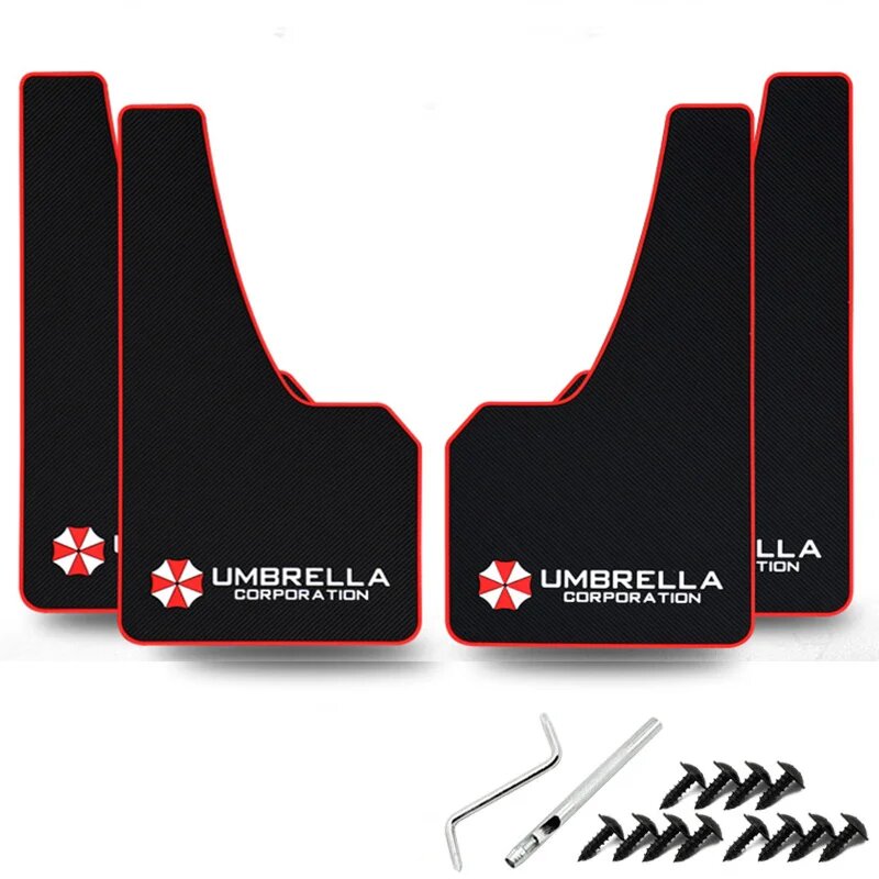 Спортивные Автомобильные Брызговики Devil, грязевые Брызговики для Renault Megane 2 Duster Clio Honda Civic Fit VW touareg mk7 MK5 Mazda 3 6 CX5 resident Evil 4pcs