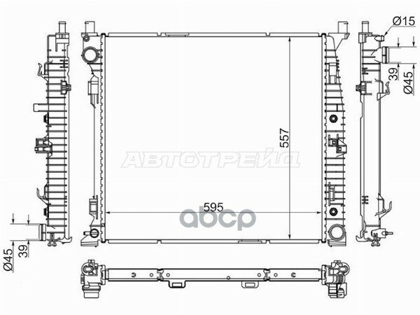 Радиатор Mercedes-Benz M-Class 11-15 / GL-Class 12-15 Sat арт. MB0005-11