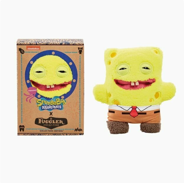 Fuggler SpongeBob SquarePants Soft Toy / Забавный Уродливый Монстр, Мягкая Игрушка / Подходит Для Кукол Детей Старше 4 Лет
