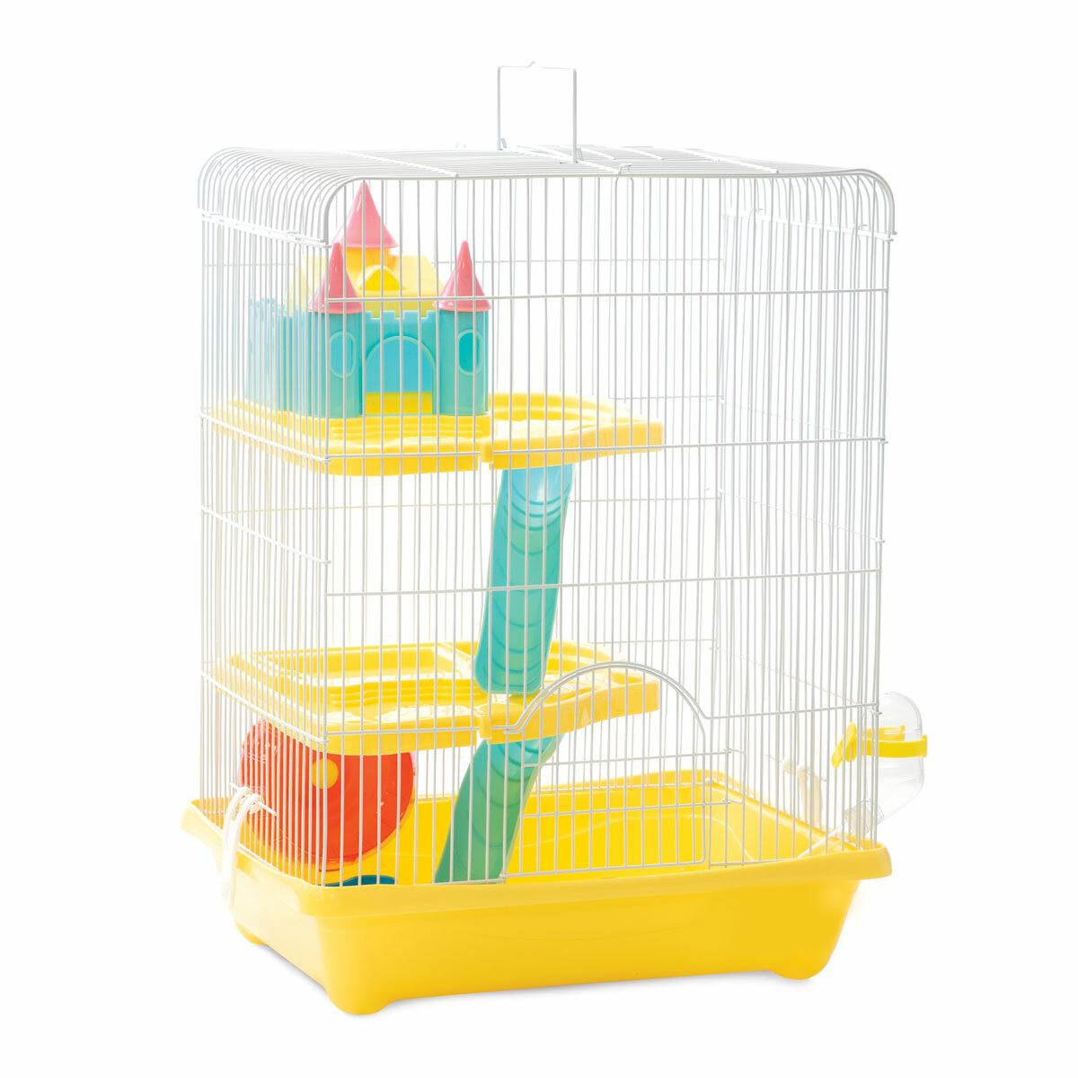 Клетка для грызунов и мелких животных Triol YD-303, размер - 35 х 26 х 46 см, эмаль, цвет - желтый