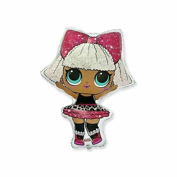 Воздушный шар Веселая затея "Куклы ЛОЛ", Diva, фигура, фольгированный