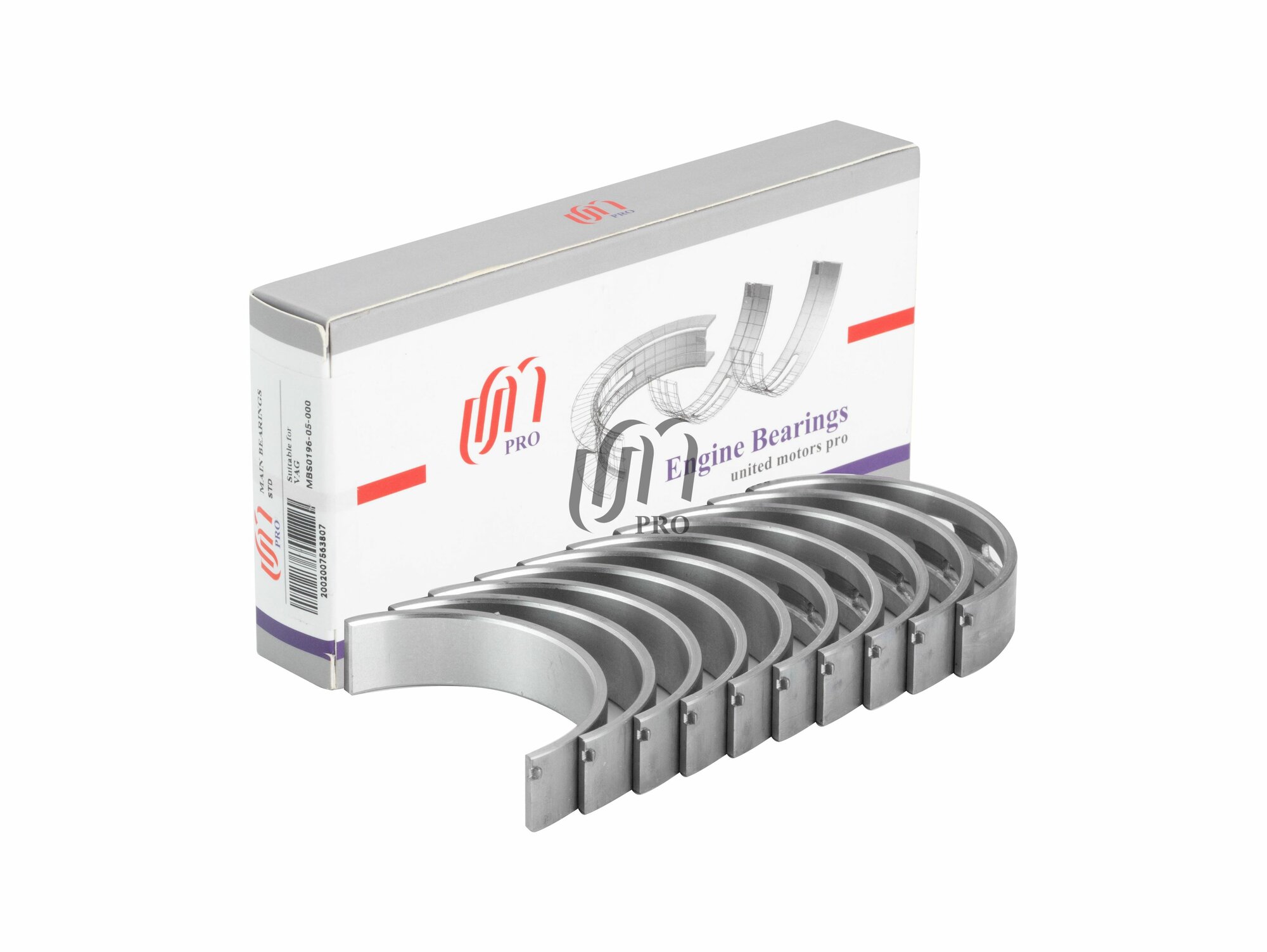Вкладыши коренные STD Audi/VW 1.8/2.0 TFSI d58mm UMpro
