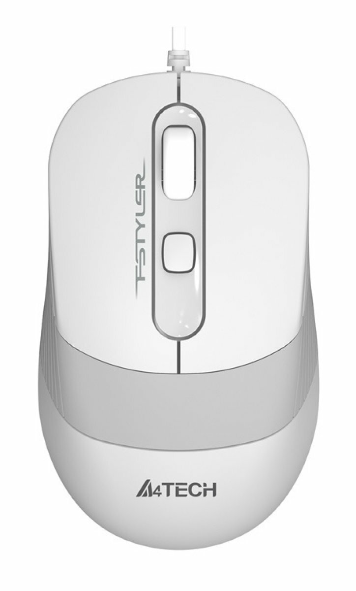 Мышь A4Tech Fstyler FM10 белый/серый оптическая (1600dpi) USB (4but)