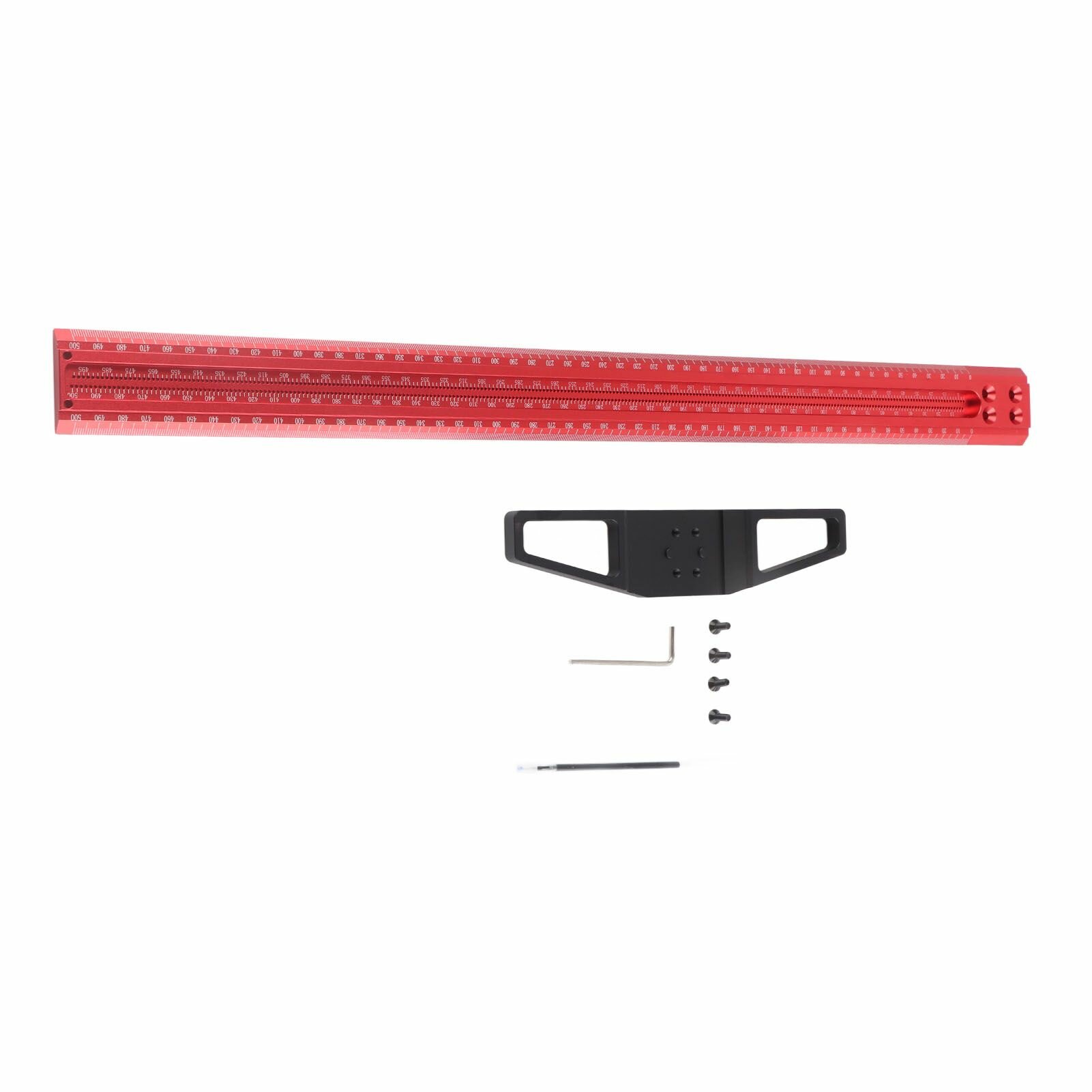 Алюминиевая Т-образная направляющая для фрезера 500мм (Т500), фрезерный стол, станочная оснастка