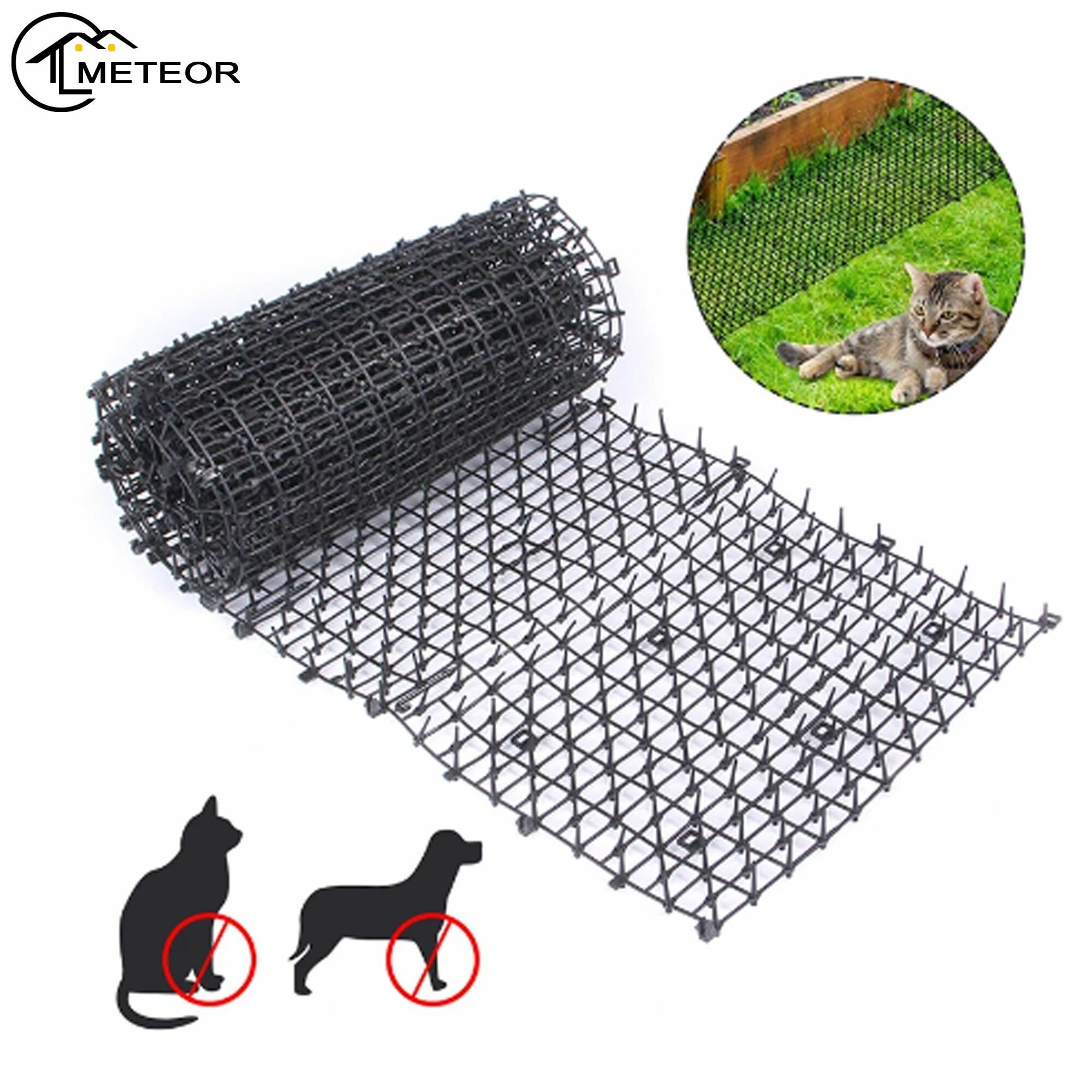 Ограждение для животных Ограждение для животных с сеткой от кошек, универсальное, для собак и мелких питомцев, портативное