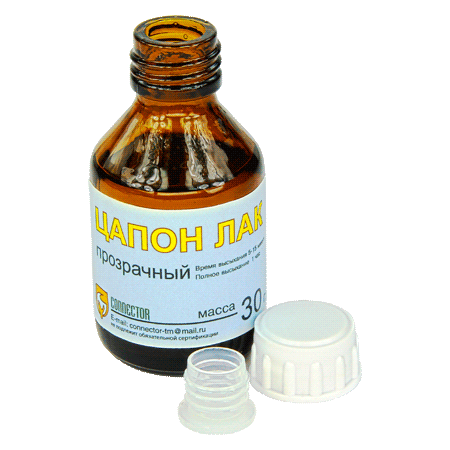 Лак цапон 30 мл, прозрачный
