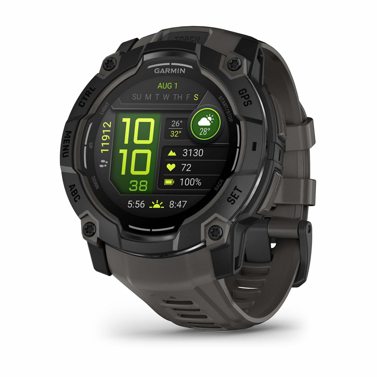 Garmin Instinct 3 - 50mm AMOLED черный с угольно-черным ремешком