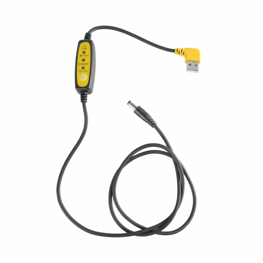 Трехскоростной кабель управления скоростью от USB до 12V 5,5x2,1 мм