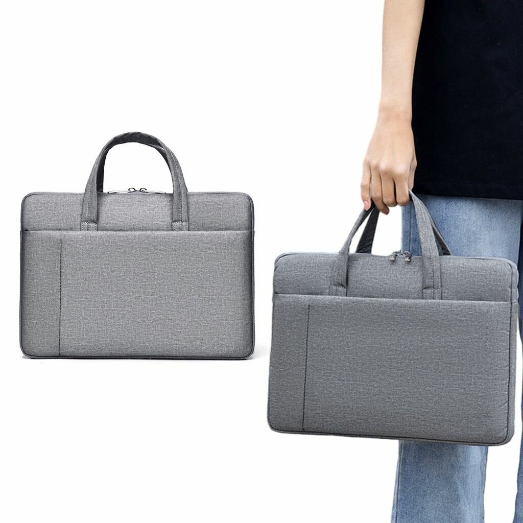 Простая сумка для ноутбука-светло-голубой-средний