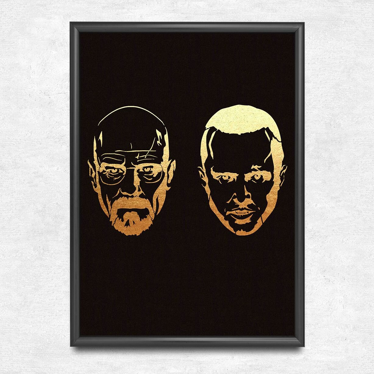 Постер Во все тяжкие / Плакат Breaking Bad Уолтер Уайт и Джесси Пинкман / картина на стену