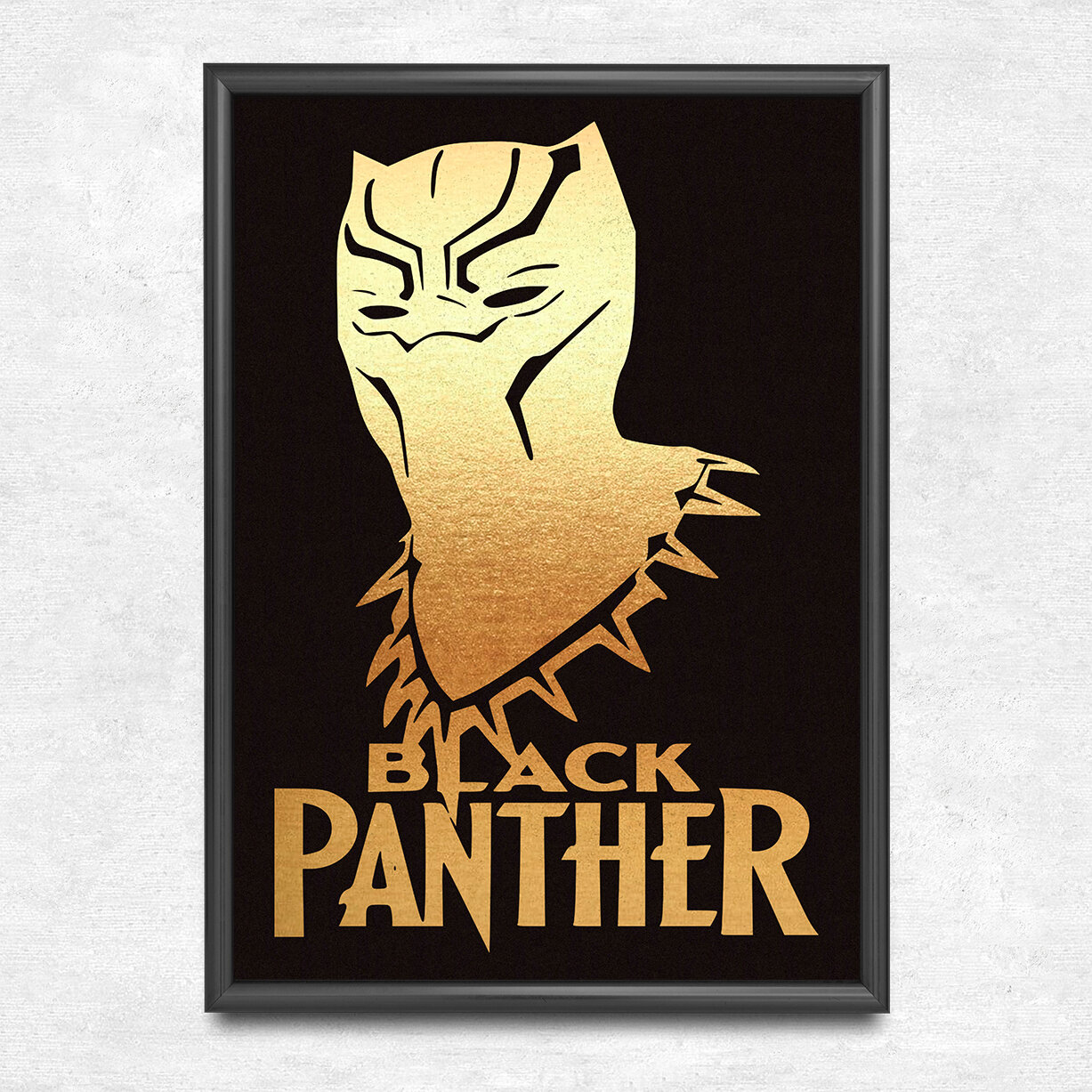 Постер Черная Пантера / плакат для интерьера супергерой. Марвел, Marvel, комиксы, фильмы, игры