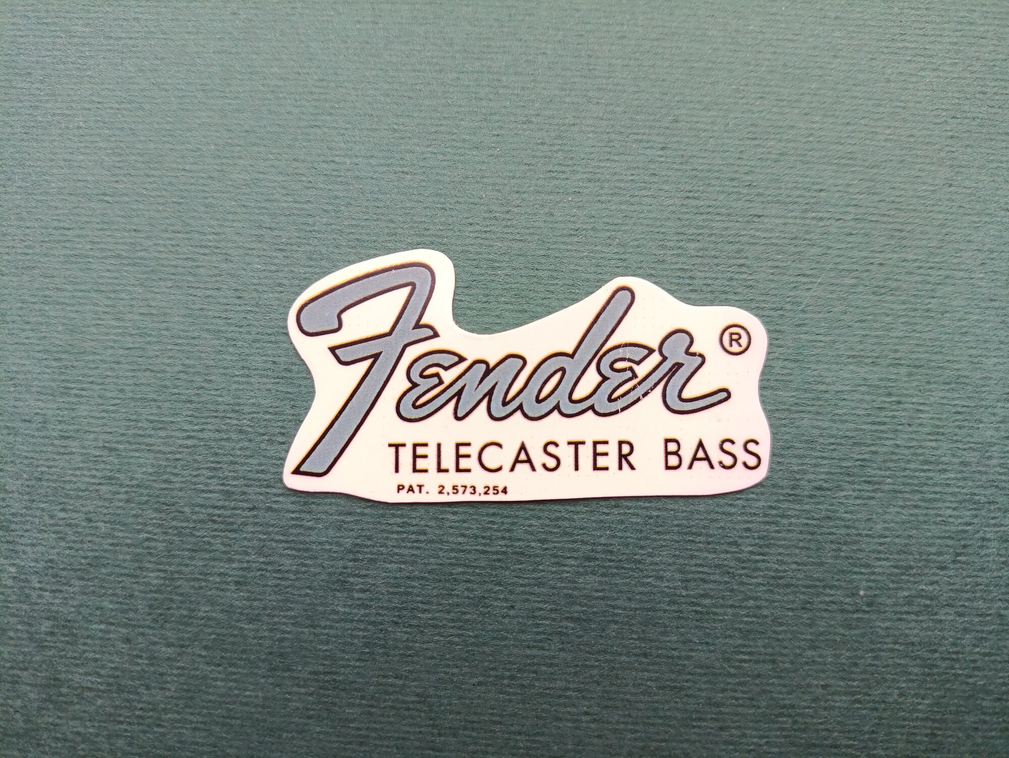 Деколь (водный перевод) на голову грифа электрогитары Fender Telecaster Bass.