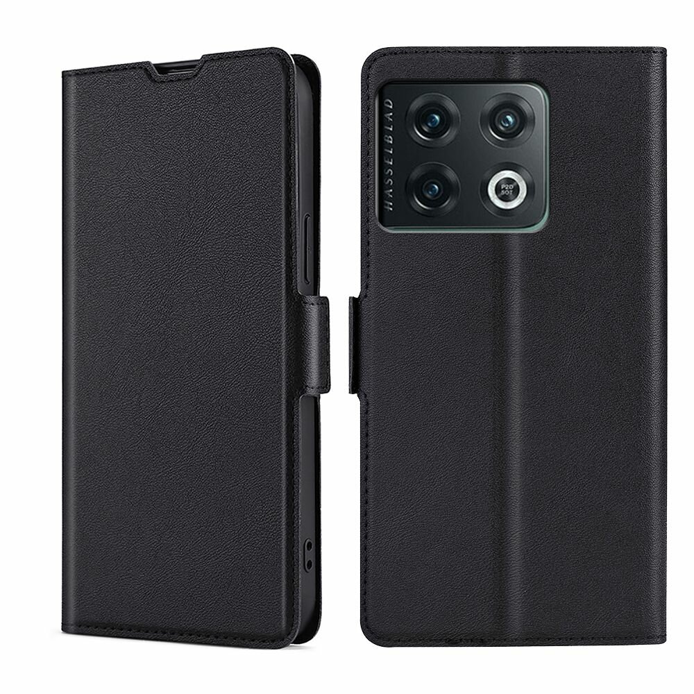 Чехол-книжка MyPads для OnePlus 10 Pro 5G / Ван Плас 10 Про, магнитные крепления справа (черный)